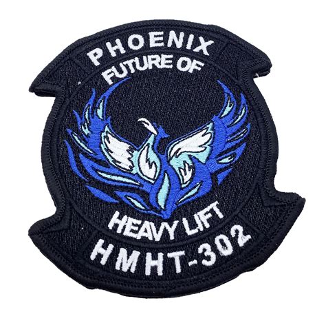 Hmht 302 Phoenix Blackout Pvc Patch Hook And Loop Squadron Nostalgia