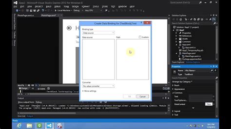 windows 8 development data binding xaml youtube