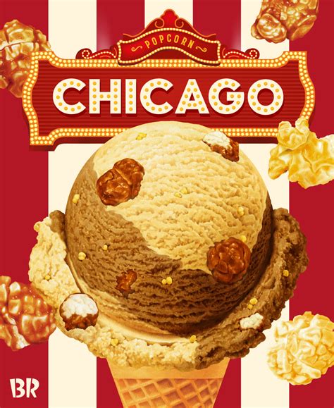 Spc 배스킨라빈스 6월 이달의 맛 시카고 팝콘 출시