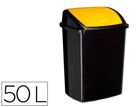 Zwiller Hyperburo Poubelle Cep Plastique A Couvercle Basculant 50l