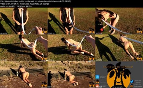 MiaAmahl Naked Public Nudity Walk On A Leash Beautiful Slave Intporn Forums