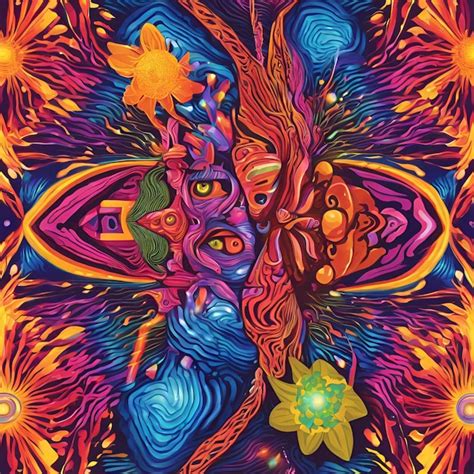 Premium Photo Psychedelic Artwork Inspired By Altered States Of Consciousness