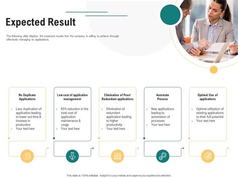 Expected Result Optimizing Enterprise Application Performance Ppt Background Image