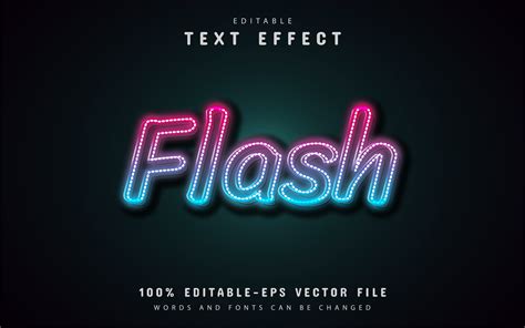 Artstation 3d Flash Text Effects Eps Template File Artworks