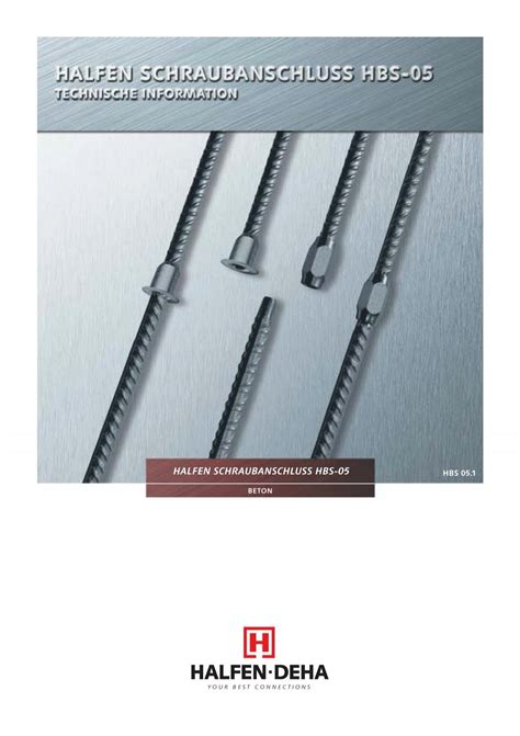Halfen Schraubanschluss Hbs 05