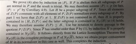 Abstract Algebra Every Proper Subgroup Of A P Group Or A Finite