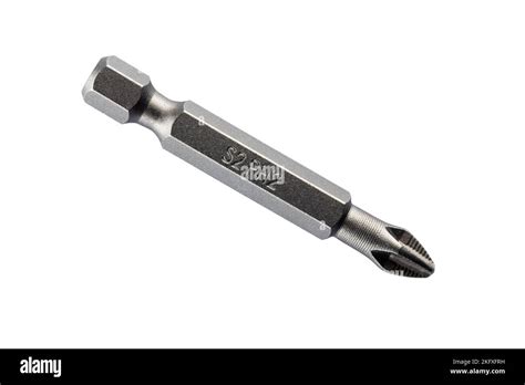 Screwdriver Bit Isolated On A White Background Screwdriver Bit Stock