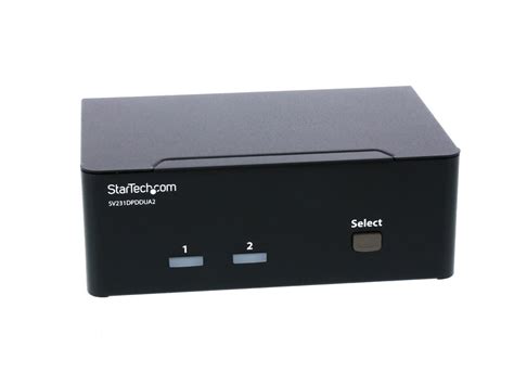 StarTech Com SV DPDDUA DisplayPort KVM Switch Port Dual Display K Hz USB Hub