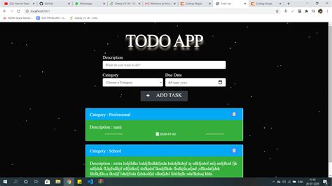 GitHub Samiulla TODO APP