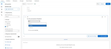 org hierarchy questions xm community