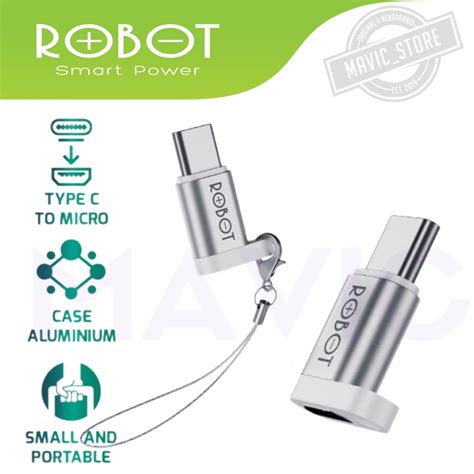Jual Robot Adapter Type C To Micro Usb Shopee Indonesia