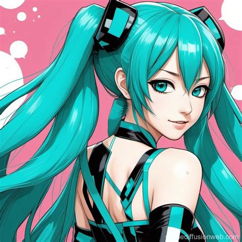 Hatsune Miku Virtual Pop Icon Stable Diffusion Online