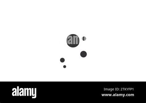 Animated Random Dots Spin Loader Rotating In Circle Simple Black And White Loading Icon 4k