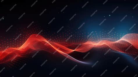 Premium Ai Image Background Abstract Particle Waveform Illustration Technology Dynamic Digital