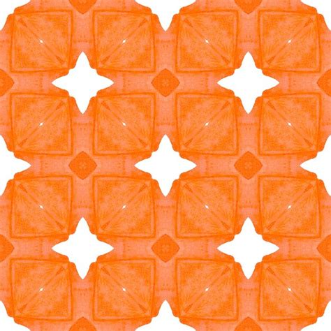 Premium Photo Textile Ready Shapely Print Swimwear Fabric Wallpaper Wrapping Orange