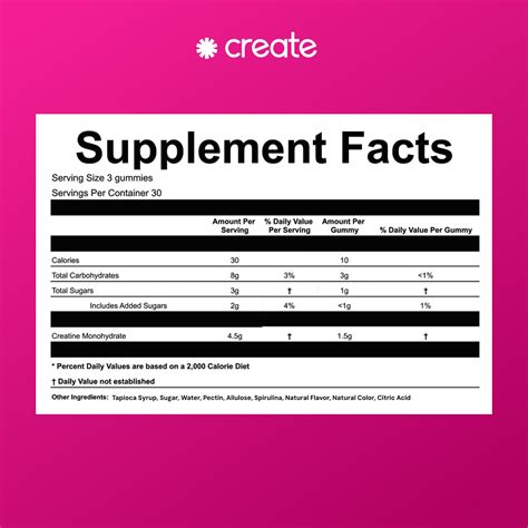Create Wellness Creatine Monohydrate Gummies Watermelon 90