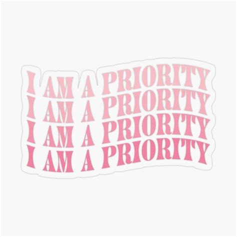 Priority Affirmation Gradient Sticker