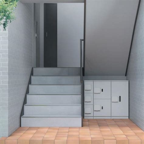 神栄ホームクリエイト 宅配ボックス（ダイヤル錠式・防滴型） 下段用スリム 701型 H893×w220×d425mm Sk Cbx 701 Wc 1台 Shc Skcbx701wc