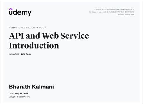 Bharath Kalmani On Linkedin Completed Api And Web Service Introduction