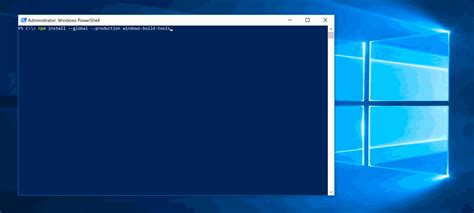 Windows Build Tools Install