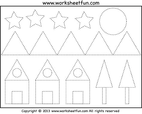 Triangle Tracing Worksheet