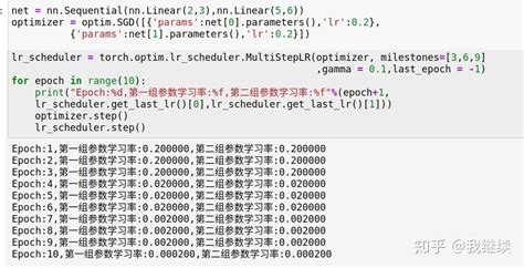 pytorch调整模型训练的学习率 知乎