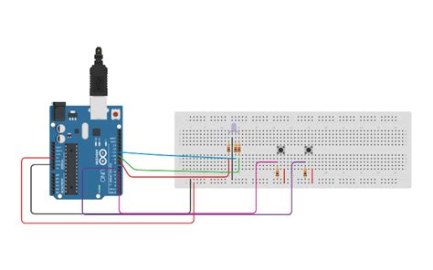 Circuit Design Digital Inputs Outputs Tinkercad
