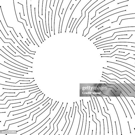 Circular Copy Space Framed By Swirl Circuit Board Wires Pattern High Res Vector Graphic Getty