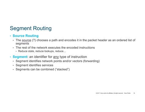 Segment Routing Technology Deep Dive And Advanced Use Cases Ppt