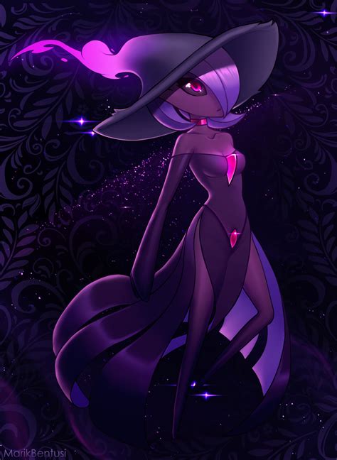 Marik Bentusi Gardevoir Mismagius Nintendo Pokemon Highres 1girl