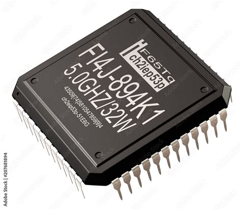 Integrated Circuit Of Digital Computer Parts Micro Chip Artificial