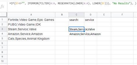 Regex Show The Row From A Search Result Google Sheets Stack Overflow