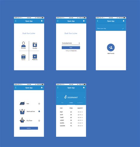 Open App The Smart Lock UI Design On Behance