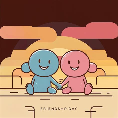 무료로 다운로드 가능한 행복한 우정의 날 터 벡터 And 일러스트