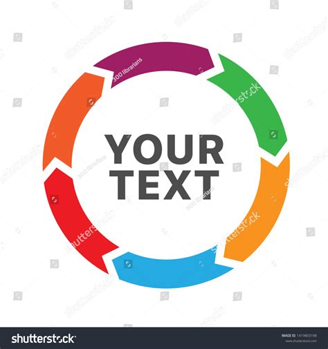 Cycle Process Diagram Cycle Circle Icon Stock Vector Royalty Free Shutterstock