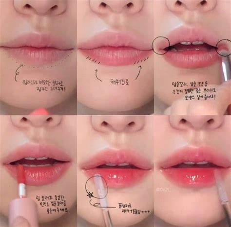 Lips Step By Step In 2024 Lip Makeup Tutorial Ulzzang Makeup