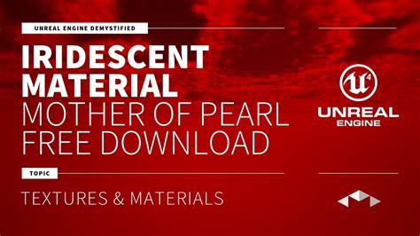 Iridescent Material Mother Of Pearl Unreal Engine Ue4 Ue5 Youtube