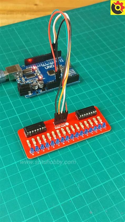 74hc595 Shift Register With Led Chaser Artofit