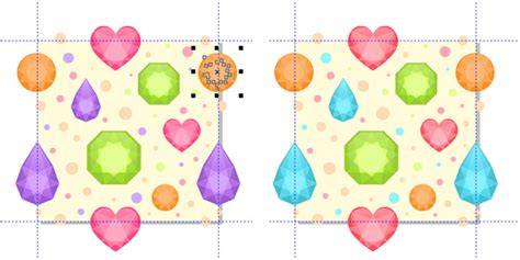 Design Design And Recolor A Flat Precious Gems Seamless Pattern In Coreldraw Tutorial Coreldraw