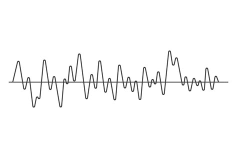 Sound Wave Graph Smooth Curved Black Li Graphic By Ladadikart