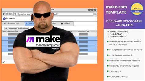 docuware make nocode lowcode validation template freebie