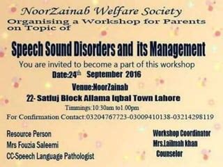 Speech Sound Disorders PPT