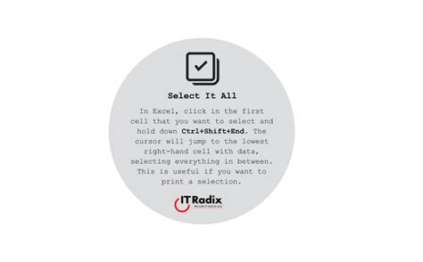 Tech Tip Select It All It Radix Nj