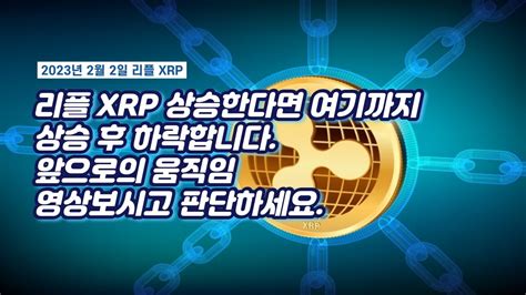 코인 리플 Xrp 상승한다면 여기까지 상승 후 하락합니다 영상 보시고 판단하세요 Youtube