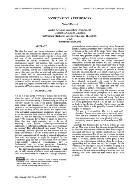 Sonification Pdf