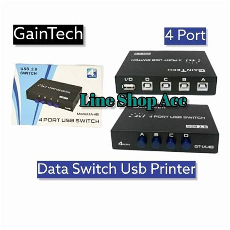 Data Switch Usb 4 Port Gaintech Manual Lazada Indonesia