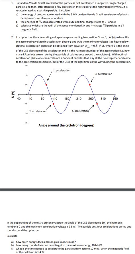 Solved In Tandem Van De Graaff Accelerator The Particle Is Solved In Tandem Van De Graaff Accelerator The Particle Is