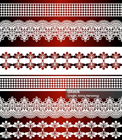 원활한 줄무늬 패턴입니다 스트라이프 세트 레이스 보헤미안 원활한 테두리입니다 직물 섬유 종이 포장에 대 한 장식 장식 배경 막 0명에 대한 스톡 벡터 아트 및 기타 이미지