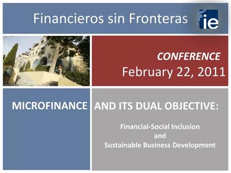 PPT MICROFINANCE PowerPoint Presentation Free Download ID