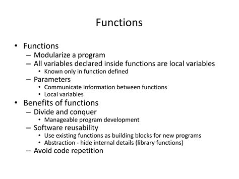 User Defined Function In Cpptx